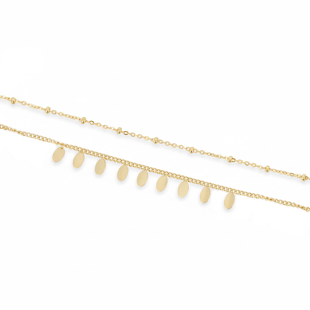 Bracelet double doré Amber – CHLOE ROSE