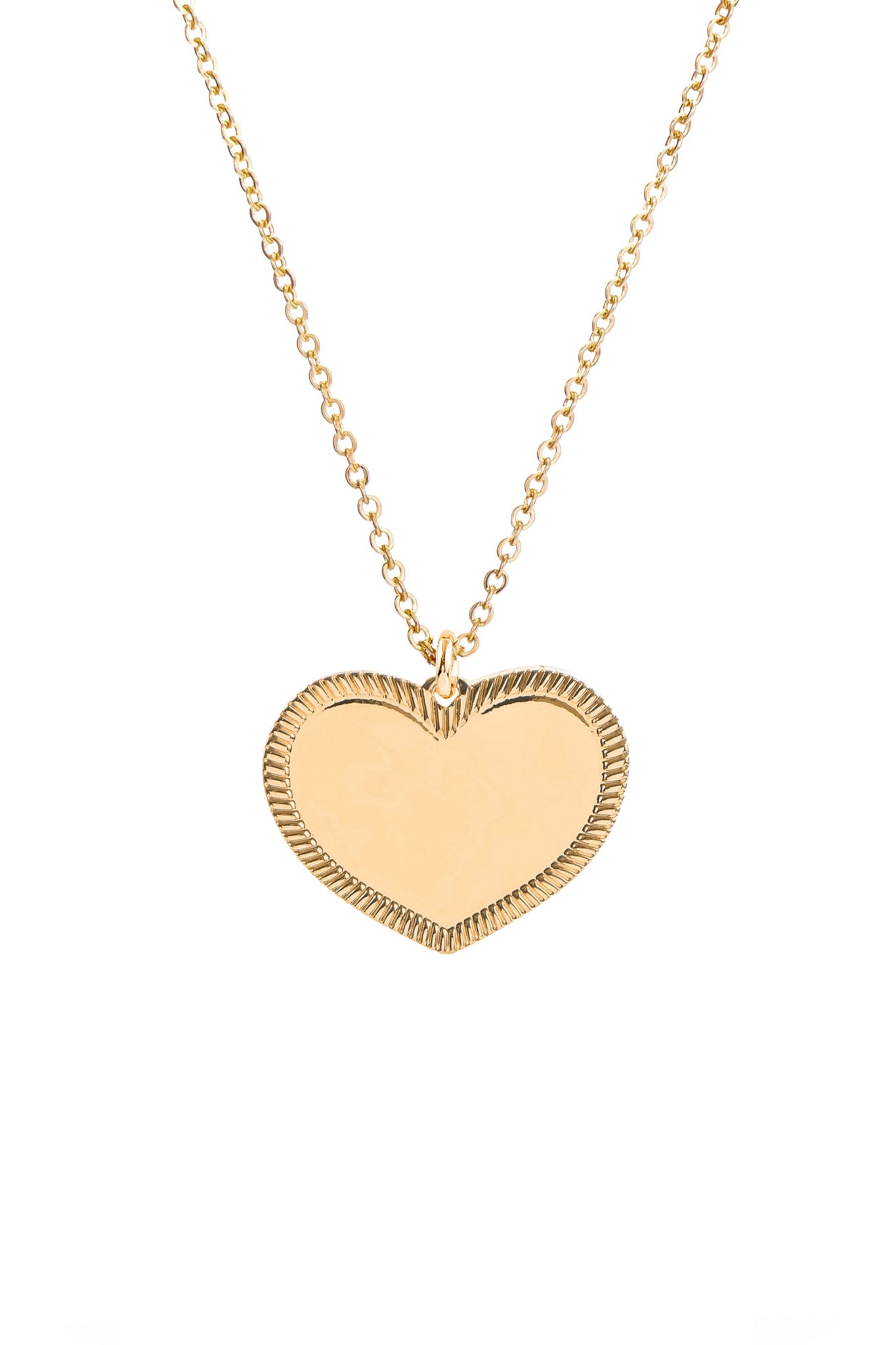 Médaille à graver dorée pour collier personnalisable Iris – CHLOE ROSE